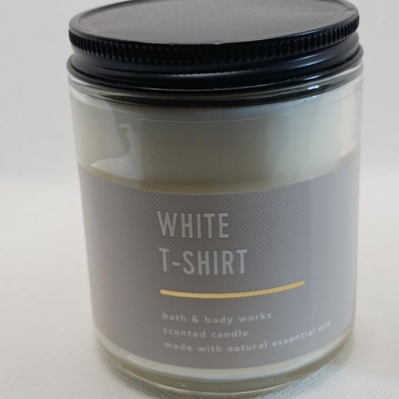 Other | Bath Body Works White Tshirt Candle Net Wt 7 Oz | Poshmark